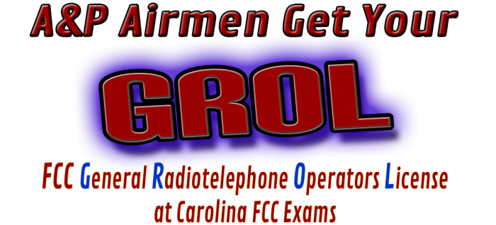 FCC GROL License Exams in North Carolina, South Carolina, Georgia